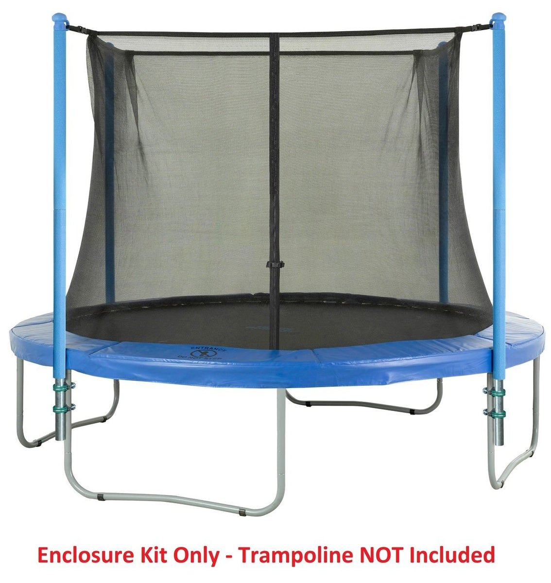 4 Pole Trampoline Enclosure Set to fit 10 FT. Trampoline Frames – Just ...